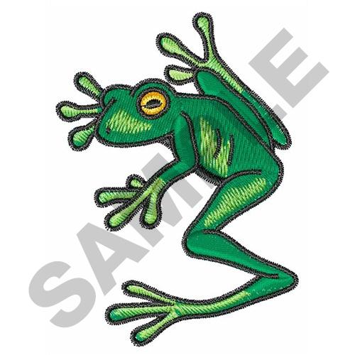Free TREE FROG Embroidery Design | AnnTheGran