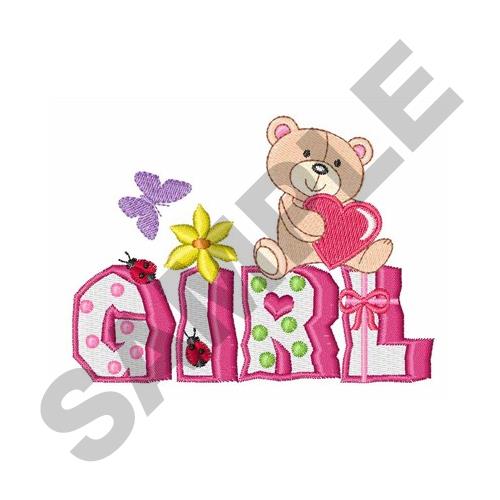 BABY GIRL Embroidery Design | AnnTheGran