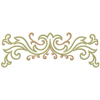 Scroll Outline Border Embroidery Design | AnnTheGran