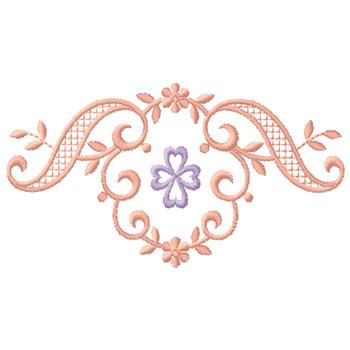 Floral Scroll Border Embroidery Design | AnnTheGran