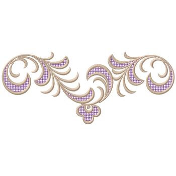 Floral Scroll Border Embroidery Design | AnnTheGran