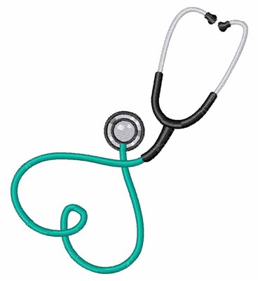 Heart Stethoscope Embroidery Design | AnnTheGran