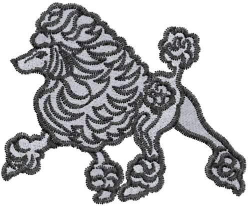 Poodle Embroidery Design | AnnTheGran