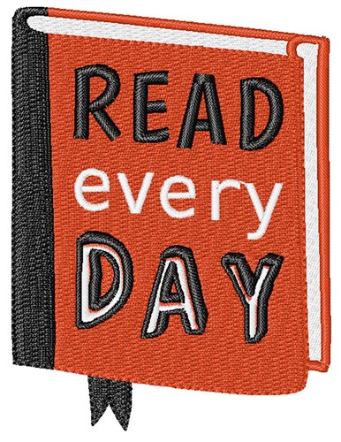 Read Every Day Embroidery Design | AnnTheGran