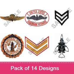 Military Rank \u0026amp; Insignias Embroidery Designs | AnnTheGran.com