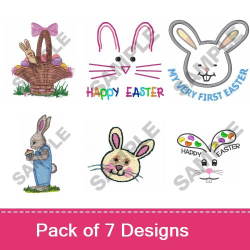 Cute Easter Designs Embroidery Designs | AnnTheGran.com