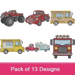 Country Trucks Embroidery Designs | AnnTheGran.com