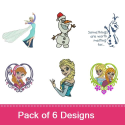 Frozen Characters Embroidery Designs | AnnTheGran.com