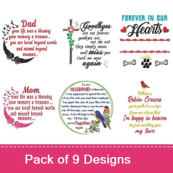 In Memory Of Collection Embroidery Designs | AnnTheGran.com