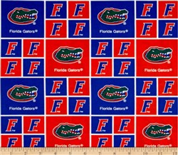 Explore Florida Gators NCAA Box Design 43 inches wide 100 pct Cotton ...