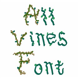 All Vines Font Embroidery Font | AnnTheGran.com