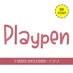 Playpen Font Embrilliance Embroidery Font | AnnTheGran.com