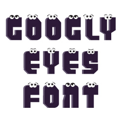 Googly Eyes Font Embroidery Font | AnnTheGran.com