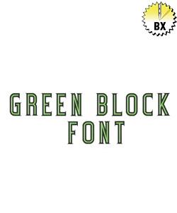 Green Block Embrilliance Embroidery Font | AnnTheGran.com