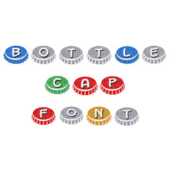 Bottle Cap Font Embroidery Font | AnnTheGran.com