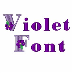 Violet Font Embroidery Font | AnnTheGran.com
