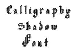 Calligraphy Shadow Font Embroidery Font | AnnTheGran.com