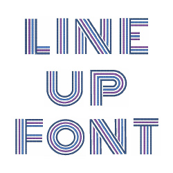 Line Up Font Embroidery Font | AnnTheGran.com
