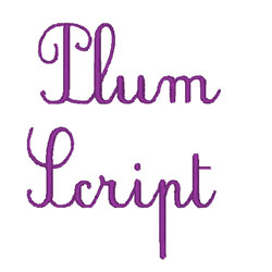 Plum Script Embroidery Font | AnnTheGran.com