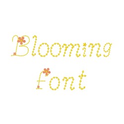 Blooming Font Embroidery Font | AnnTheGran.com