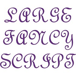 Large Fancy Script Embroidery Font | AnnTheGran
