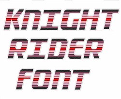 Knight Rider Font Embroidery Font | AnnTheGran.com