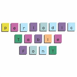 Periodic Table Font Embroidery Font | AnnTheGran.com
