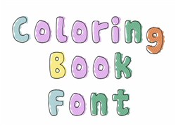 Coloring Book Font Embroidery Font | AnnTheGran.com