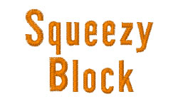 Squeezy Block Embroidery Font | AnnTheGran.com
