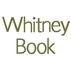 Whitney Book Font