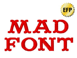Mad Font Embroidery Font | AnnTheGran.com