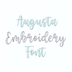 Augusta Font Embroidery Font | AnnTheGran.com