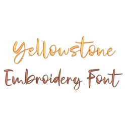 Yellowstone Embroidery Font | AnnTheGran.com
