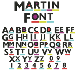 Martin Font Embroidery Font | AnnTheGran.com