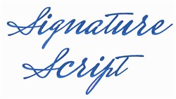 Signature Script Font Embroidery Font | AnnTheGran.com