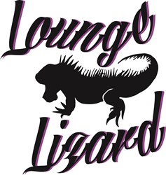 Lounge Lizard Vector Illustration | AnnTheGran.com