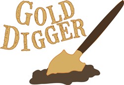 Gold Digger Vector Illustration | AnnTheGran.com
