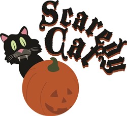Scaredy Cat Vector Illustration | AnnTheGran.com