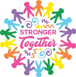 Stronger Together Vector Illustration | AnnTheGran.com
