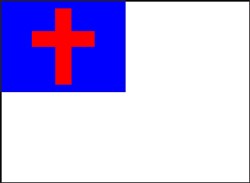 Christian Flag Vector Illustration | AnnTheGran.com