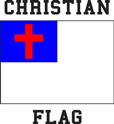 Christian Flag Vector Illustration | AnnTheGran.com