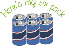 Six Pack Vector Illustration | AnnTheGran.com