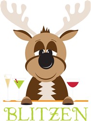 Blitzen Vector Illustration | AnnTheGran.com