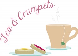 Tea & Crumpets Vector Illustration | AnnTheGran.com