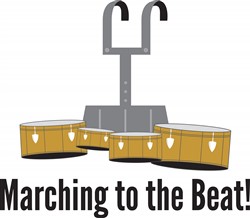 Marching To The Beat Vector Illustration | AnnTheGran.com