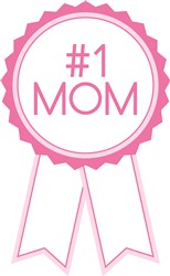 Number 1 Mom Ribbon SVG file - SVG cut files.com | AnnTheGran.com