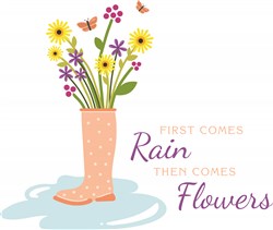 Flower Filled Boot Vector Illustration | AnnTheGran.com