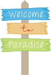 Welcome To Paradise SVG file - SVG cut files.com | AnnTheGran.com
