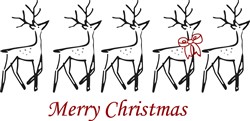 Merry Christmas Reindeer SVG file - SVG cut files.com | AnnTheGran.com