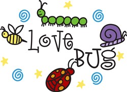 Love Bug Vector Illustration | AnnTheGran.com